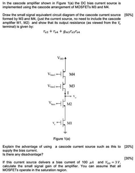 In The Cascode Amplifier Shown In Figure 1a The Dc Bias Current