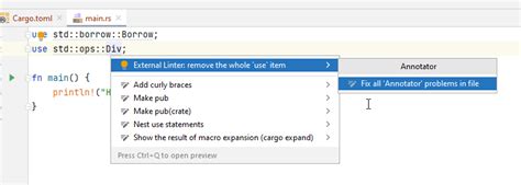 No Way To Massively Remove Unused Imports · Issue 8924 · Intellij Rust