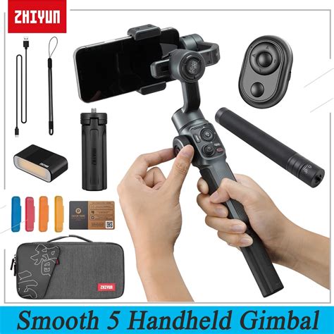 ZHIYUN 짐벌 축 부드러운 핸드헬드 안정기 아이폰 X 플러스 플러스 삼성 갤럭시 S S S S 스마트폰용