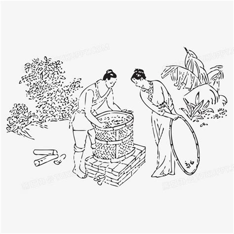 手绘丰收PNG图片素材下载 手绘PNG 熊猫办公