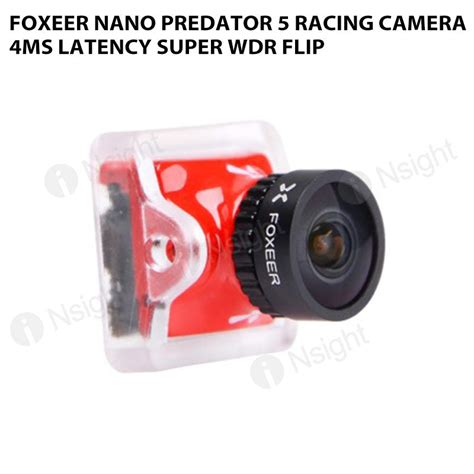 Foxeer Micro Predator 5 Racing Fpv Camera M8 Lens 4ms Latency Super Wd