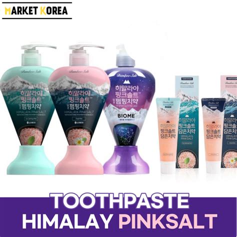 Perioe Himalaya Toothpaste Pumping Toothpaste Pink Salt Toothpaste 285g ...
