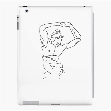 Funda y vinilo para iPad Nick Arte de línea Arte de línea de hombre