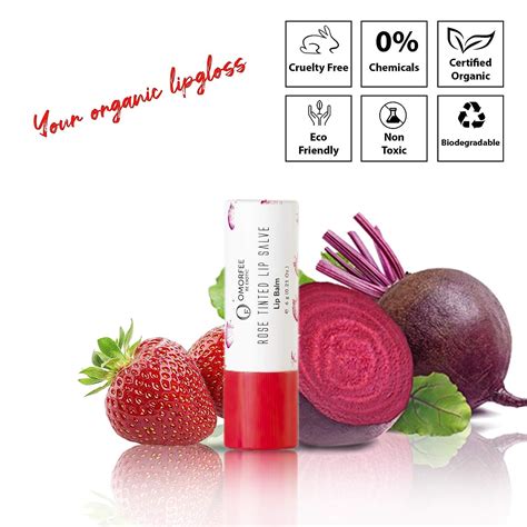 Omorfee 100 Organic Tinted Lip Balm Stick Treatment Long Lasting