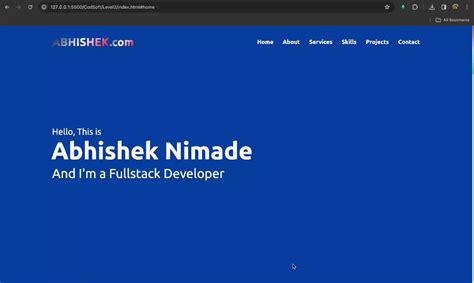 My Personal Portfolio Of Web Development Work Abhishek Nimade Posted On The Topic Linkedin
