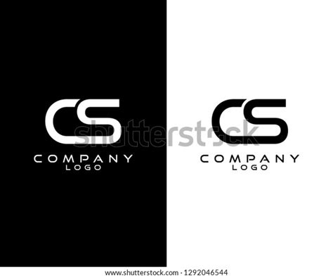 Cssc Modern Logo Design White Black Stock Vector Royalty Free