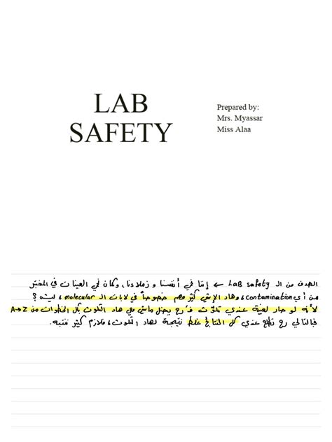 1 Lab Safety 1 Pdf Agarose Gel Electrophoresis