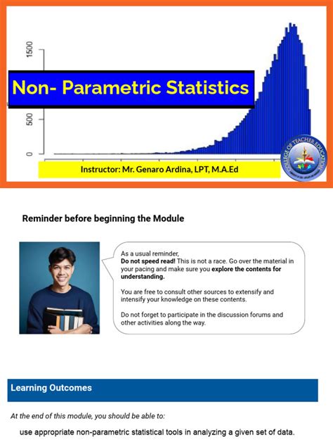 2 advanced statistics non parametric statistics pdf chi squared