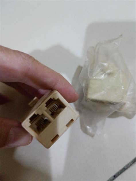 Telephone Line Adapter 1 To 2 Tv And Home Appliances Electrical