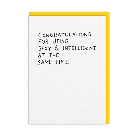 Sexy And Intelligent Greeting Card Ohh Deer