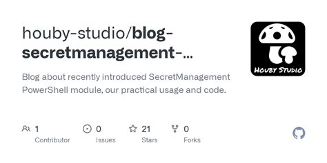 Github Houby Studio Blog Secretmanagement Powershell Module Blog