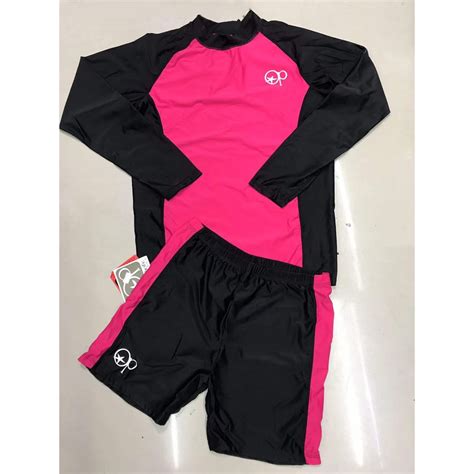 Womens Op Long Sleeves Rush Guard Stretchable Swimsuit Shopee