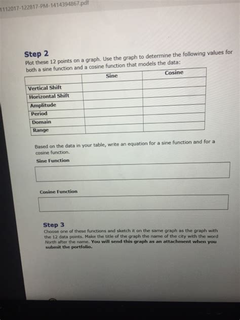 Date Name The Trigonometry Of Temperatures Pre