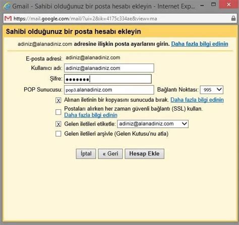 Gmaile E Posta Adresi Eklemek Atak Domain