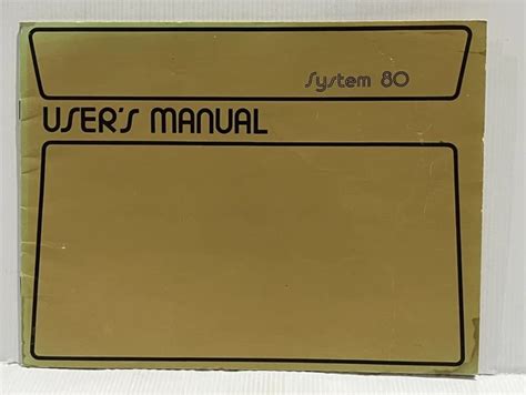 Dick Smith System 80 Users Manual 7000 Picclick Au