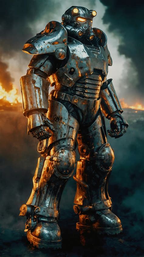 Fallout T 45 Power Armor Mobile Wallpaper 4k By Jmasaryk On Deviantart