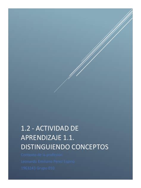 12 Actividad De Aprendizaje 11 Distinguiendo Conceptos Pdf