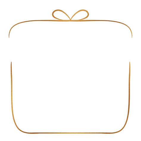 Gold Ribbon Frame 34334495 Png