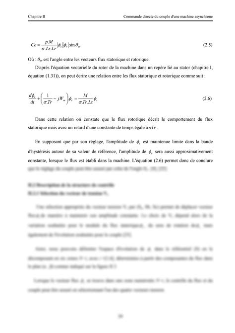 Solution Direct Torque Control Of An Asynchronous Machine Commande Directe Du Couple D Une
