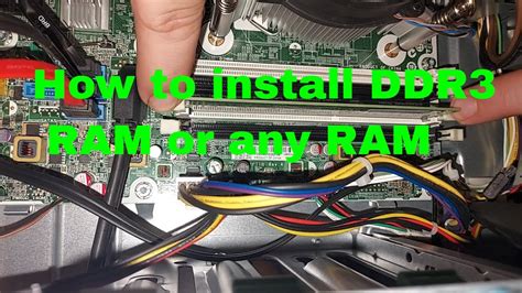 How To Install Ddr3 Ram Or Any Ram Youtube