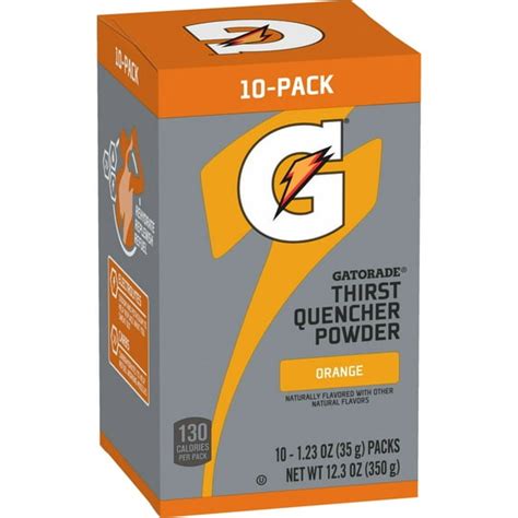 Gatorade Thirst Quencher Orange Sports Drink Mix Powder 123oz 10