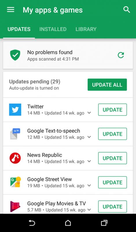 Force Update Android System And Apps
