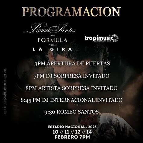 Romeo Santos En Lima Recomendaciones Puntos De Acceso Y Horario De Ingreso Al Estadio Nacional