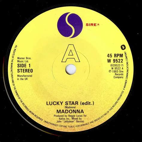 MADONNA LUCKY Star Vinyl 12 25 PicClick UK