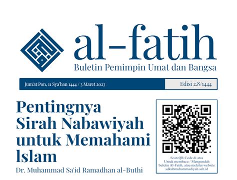 Pentingnya Sirah Nabawiyah Untuk Memahami Lslam Dr Muhammad Sa Id