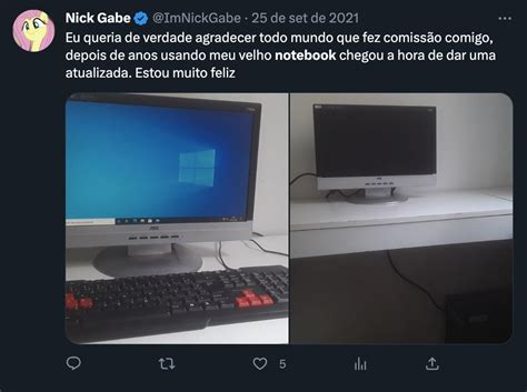 Nick Gabe on Twitter A evolução do meu setup desde o início Pra
