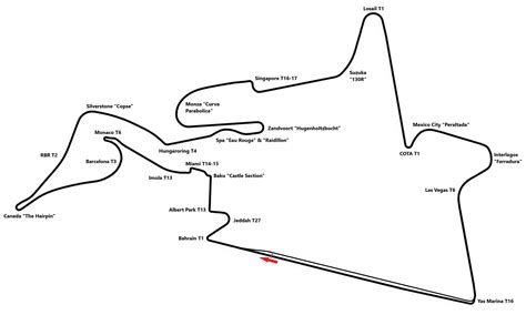 Mashup Of All Circuits On The 2023 F1 Calendar In Order R Racetrackdesigns
