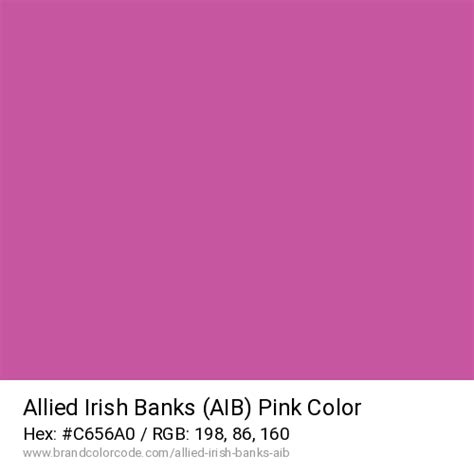 Allied Irish Banks Aib Brand Color Codes