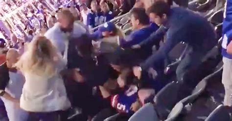 Fight Spanning Multiple Rows Erupts In The Stands Of Giants Saints Game