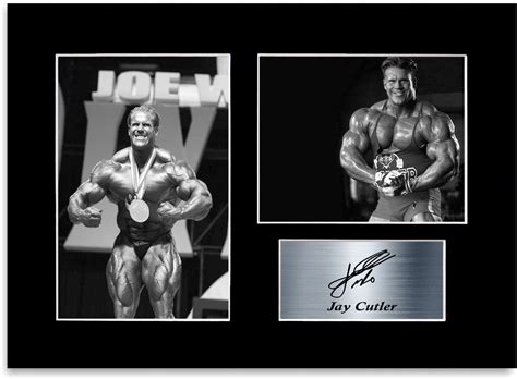 Jay Cutler Bodybuilder Signed Photo Display Mount A4 Motivational