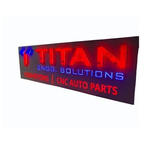 Led Rectangle Acrylic Glow Sign Board For Advertisement 6 X 4 Ft Lxw