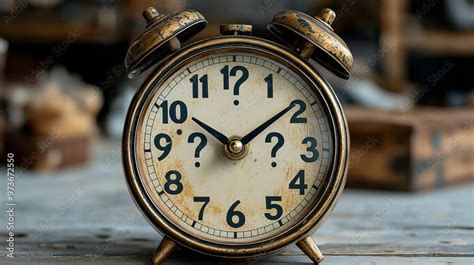 World Philosophy Day Clock With Question Marks A Clock With Question