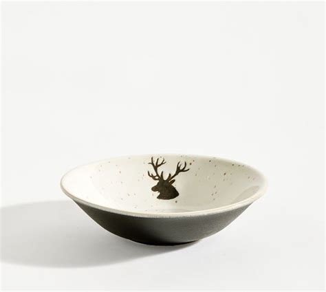 Rustic Reindeer Terracotta Cereal Bowls Set Of Pottery Barn