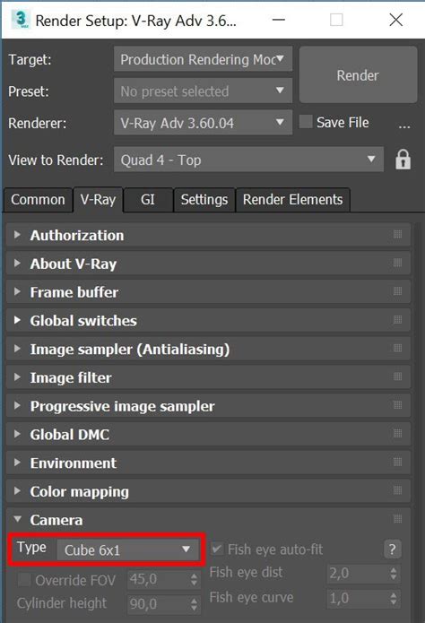 Setting Up 360 Render
