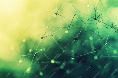 Abstract Green Network Background Technology Innovation Concepts Premium Ai Generated Image