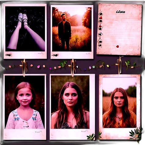 Download Creative Polaroid Scrapbook Template Png 06262024