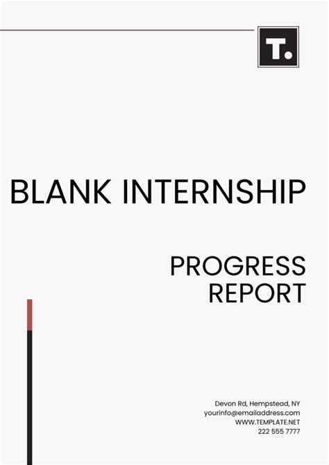 Free Internship Report Templates To Edit Online And Print