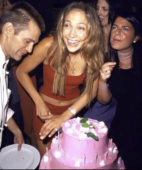 Jennifer Lopez At Her Surprise Birthday Party In New York 1999 R