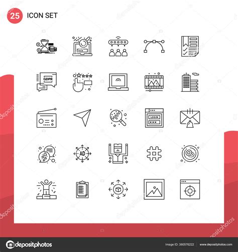 Group Lines Signs Symbols Data Point Login Bezier Team Editable Stock
