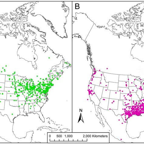 Migration Distance Km Of American Robin Band Recoveries Classified As