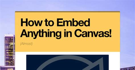 how to embed anything in canvas