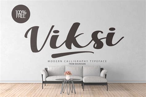 Шрифт Viksi Script скачать и установить на Web сайт