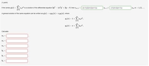 If The Series Y X N Cnxn Is A Solution Of The Chegg Com