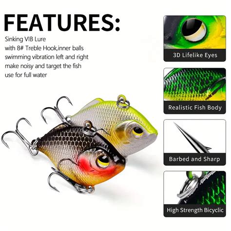 Vib Hard Pesca Wobbler Crankbait Sinking Isca Temu Netherlands