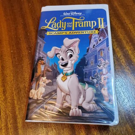 LADY AND THE Tramp II Scamps Adventure VHS 2001 Rare HTF 29 63