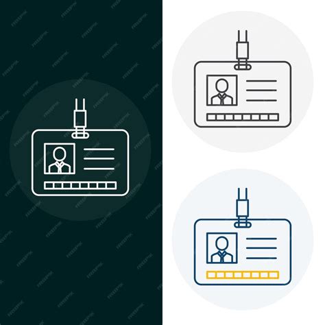 Premium Vector Security Pass Entry Id Card Vector Illustration Icon